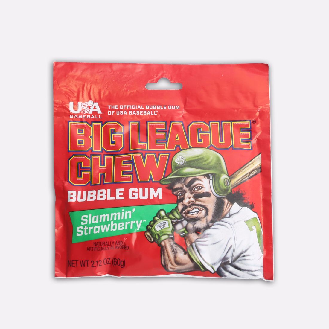 Жвачка AmGum Big League Chew Slammin Strawberry (Strawberry Gum ...