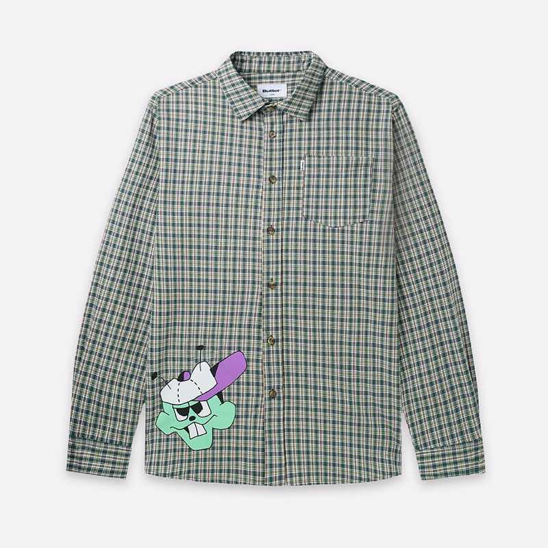 Мужская рубашка Butter Goods Bug Out Longsleeve Shirt (Bug out l/s ...