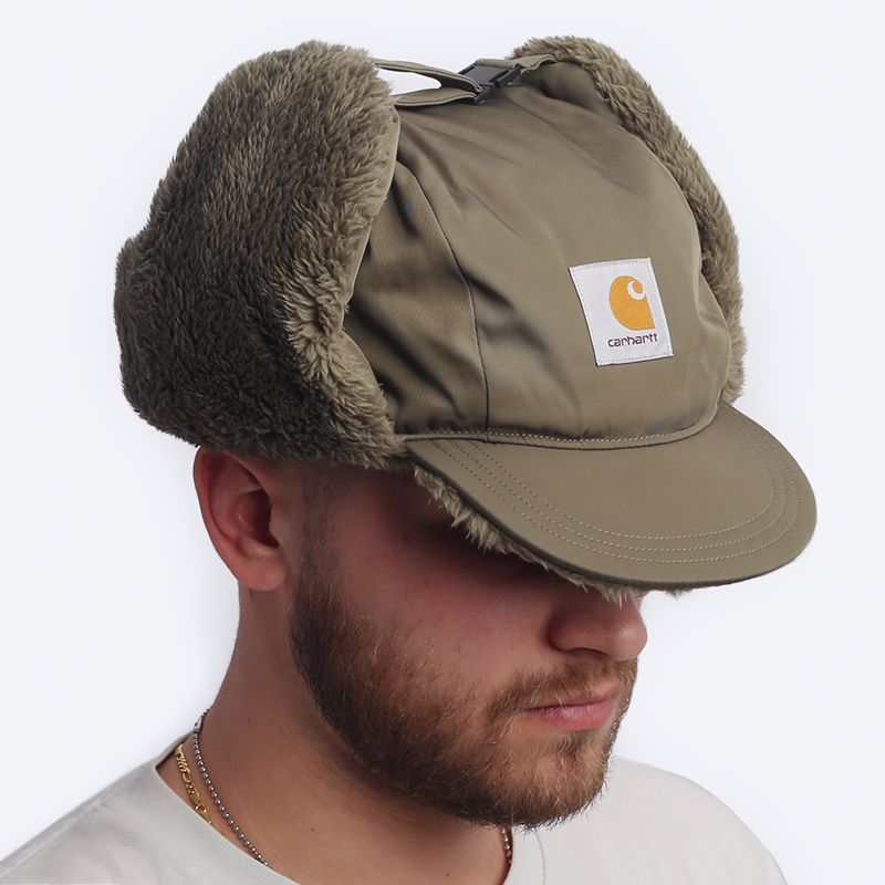 Мужская шапка-ушанка Carhartt WIP Jackson Cap (I030946-seaweed ...