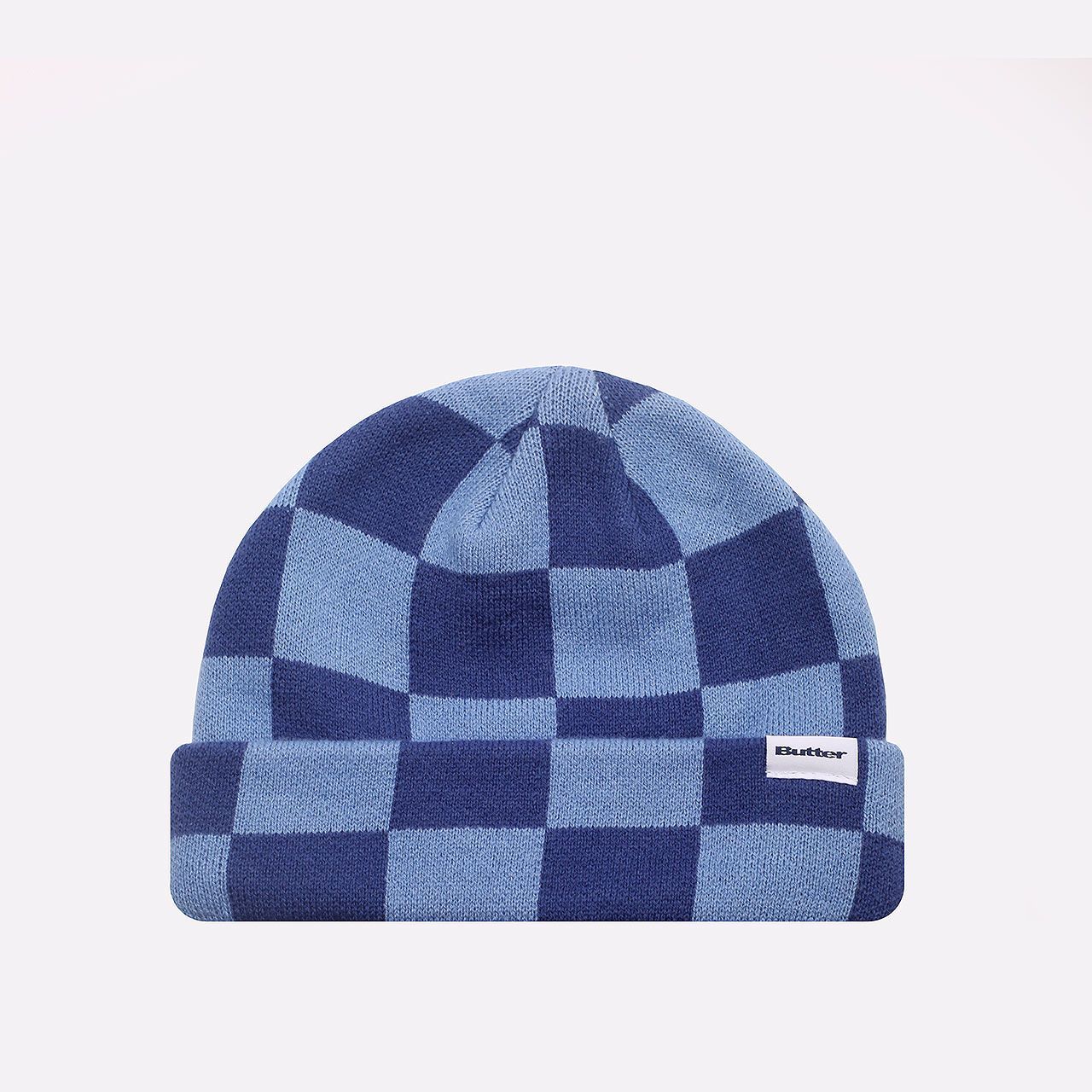 Шапка Butter Goods Checkered Beanie (Checkered-navy/slate) - купить ...
